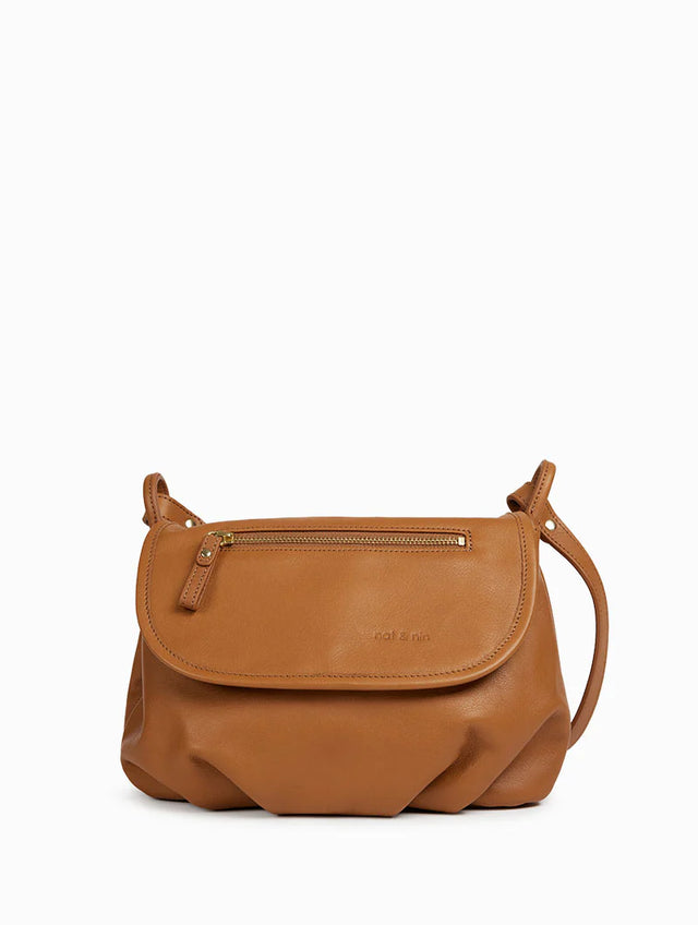 NAT & NIN - Sac bandoulière - Jen - Epice lisse – BAGADIE PARIS